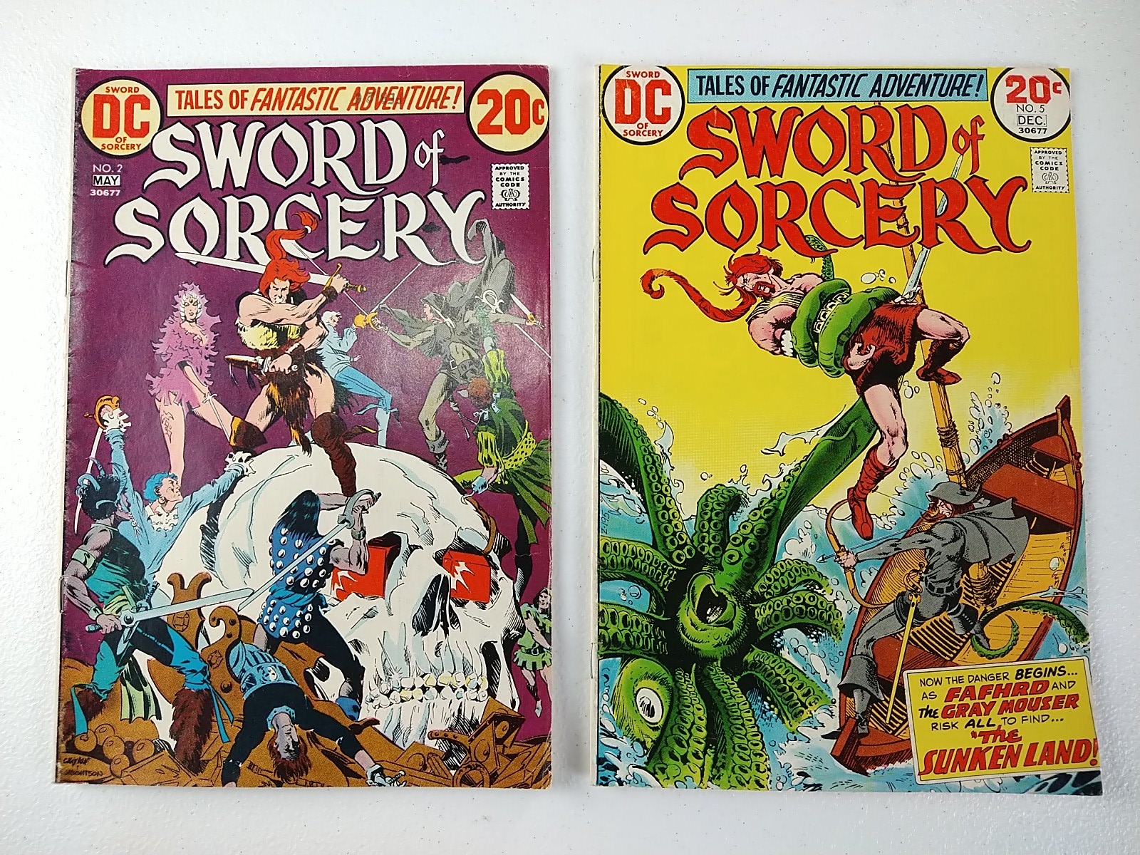 Sword Of Sorcery #2 #3 (1973 DC Comics) Fantasy Lot, Bronze Age, Middle ...